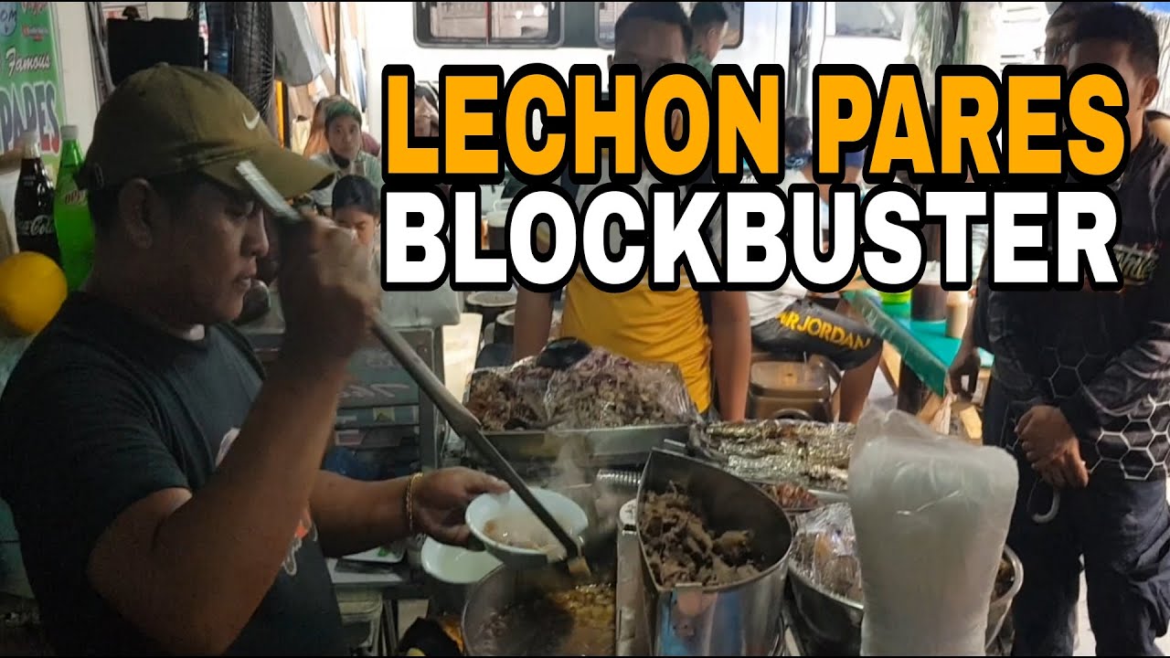 FILIPINO STREET FOOD | FAMOUS LECHON PARES IN BINONDO MANILA | LECHON ...