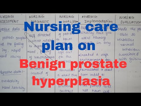 Benign prostate hyperplasia nursing care plan on BPH, bsc nursing ...