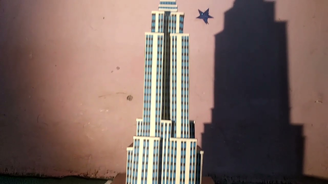 Empire State Building (HANDMADE MODEL) cardboard - YouTube