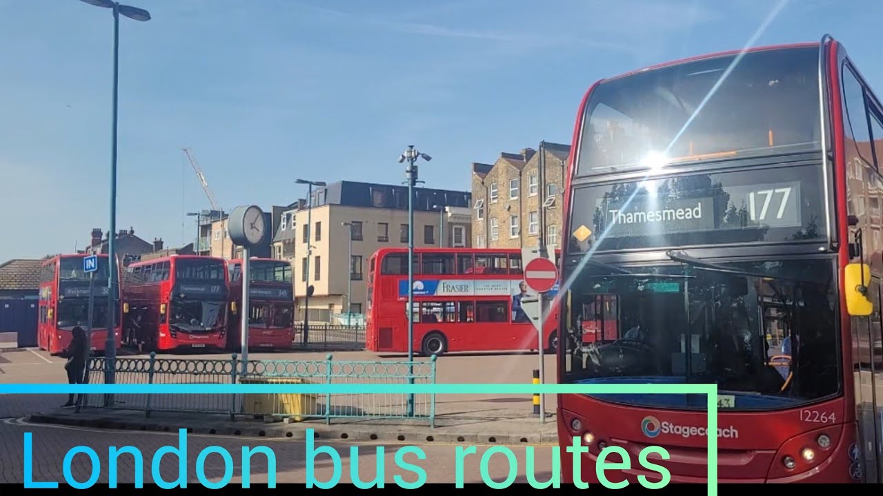 London bus routes 177 from Peckham Bus station to Thamesmead Town ...