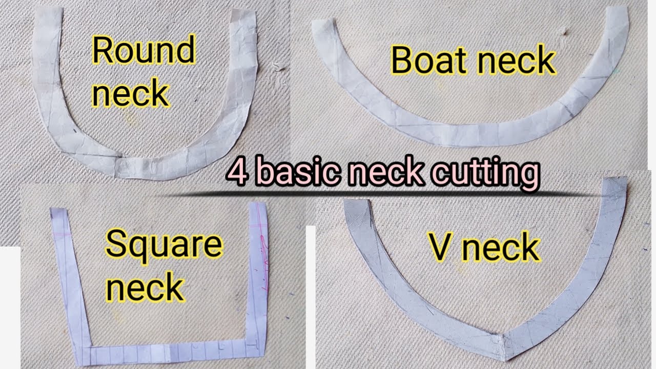 4 basic neck cutting for beginners|basic neck cutting very easy and ...