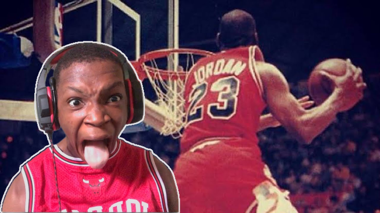 watching Michael Jordan kiss the rim dunk - YouTube