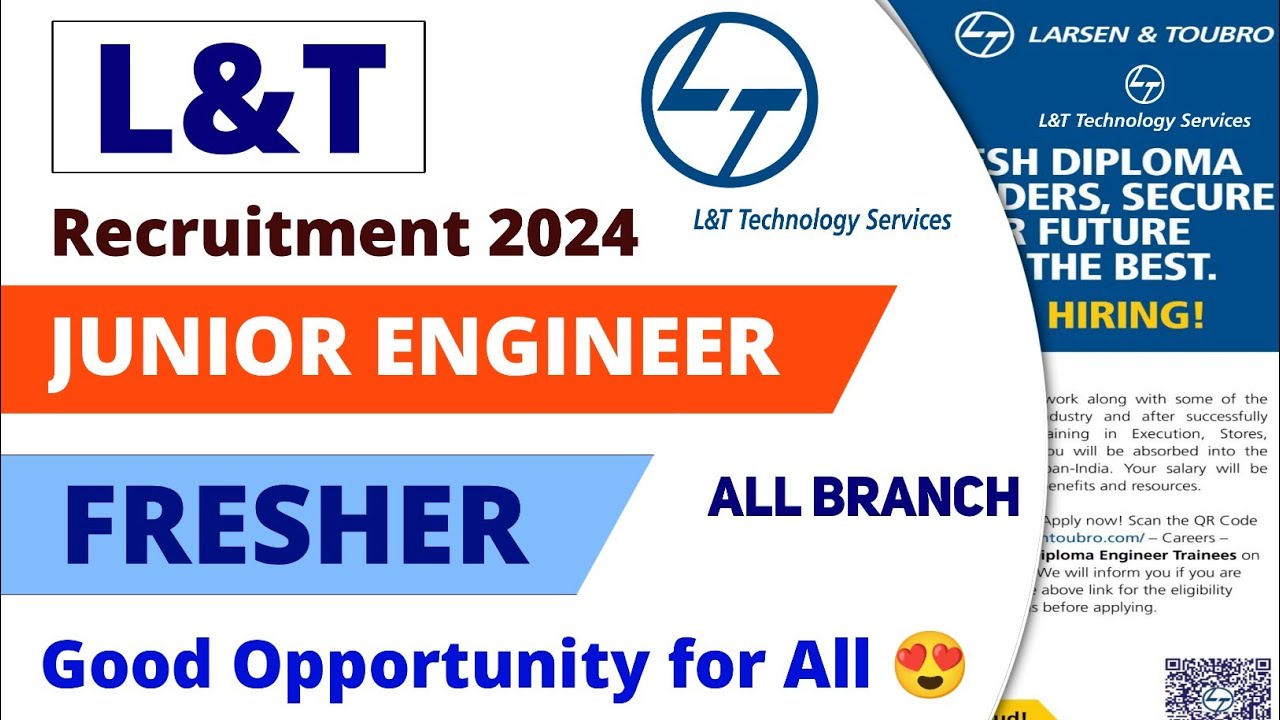 L&T Junior Engineer Trainee 2024। L&T JET 2024। Job Vacancy 2024। L&T ...