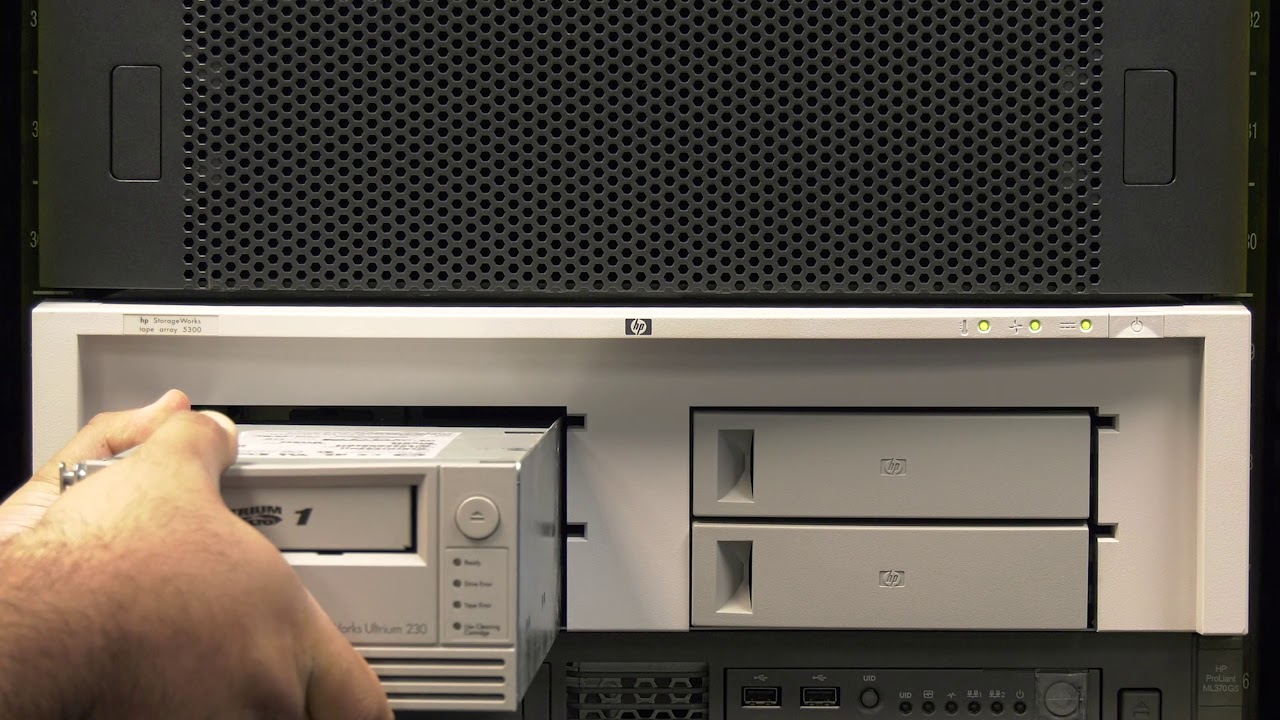 HP 5300 Series Tape Drive Replacement Video - YouTube