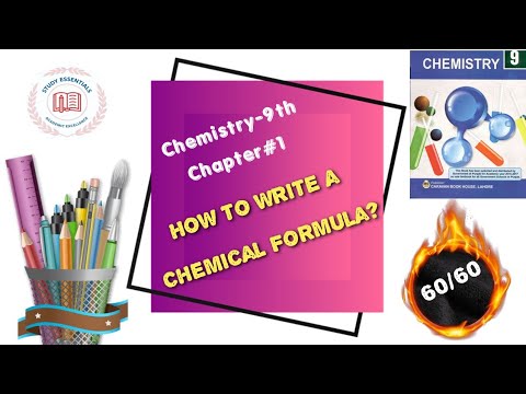 How to write a chemical formula? | Class 9 | Chemistry | Chapter-1 ...