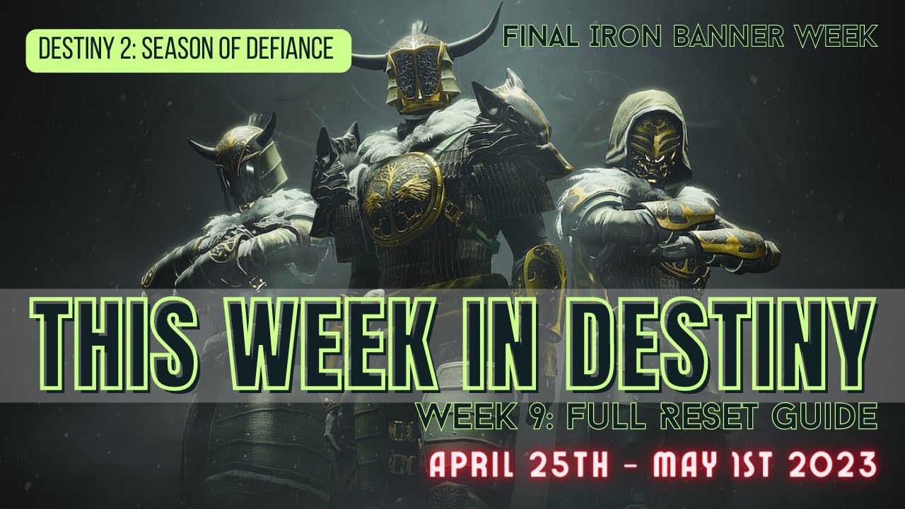 Destiny 2 | THIS WEEK IN DESTINY - April 25th 2023: Season of Defiance ...