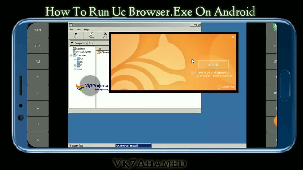 Hpw To Run UC Browser.Exe On Android [2022] || Vk7projects || Exagear Windows emulator ...