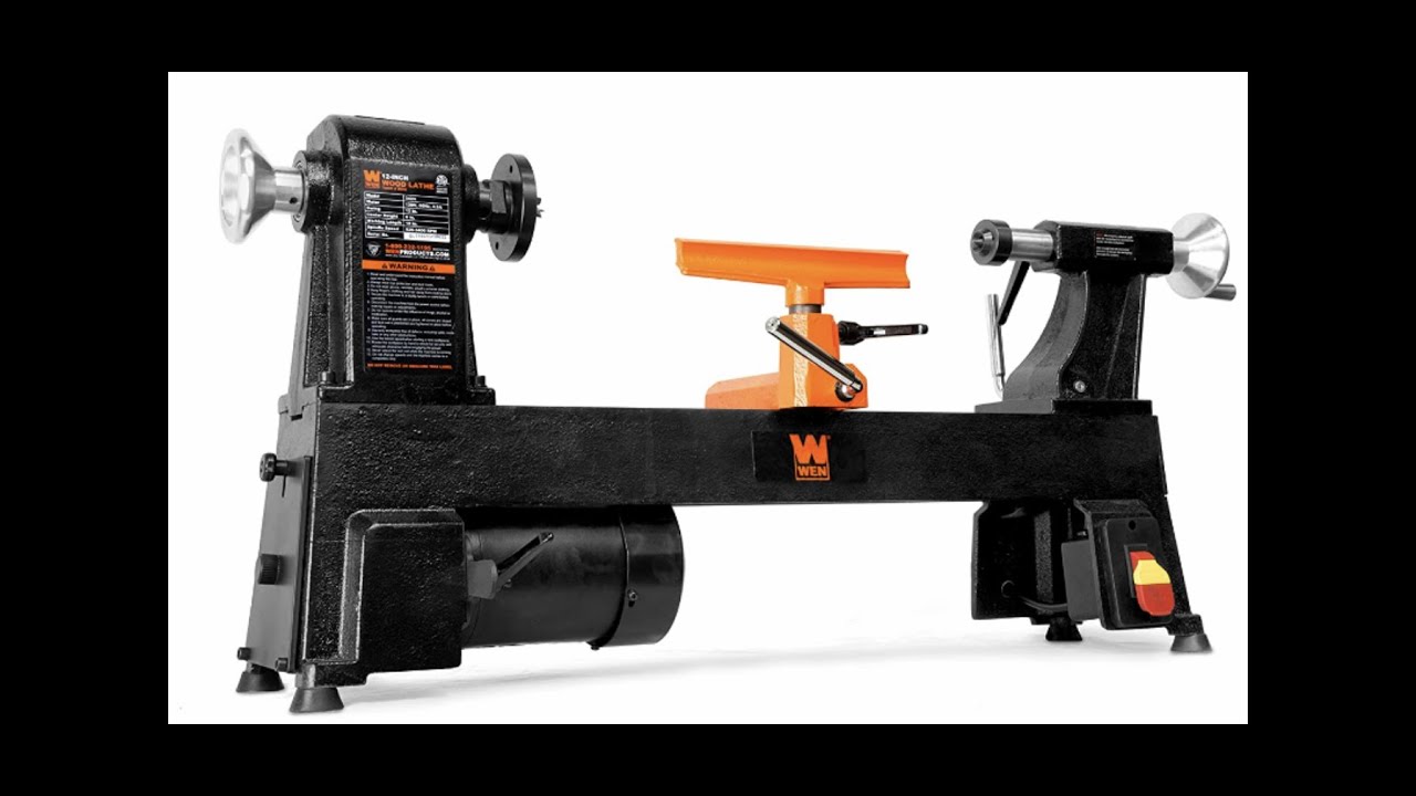 WEN 12"/18" 5-speed Benchtop wood lathe unboxing!!!!! - YouTube