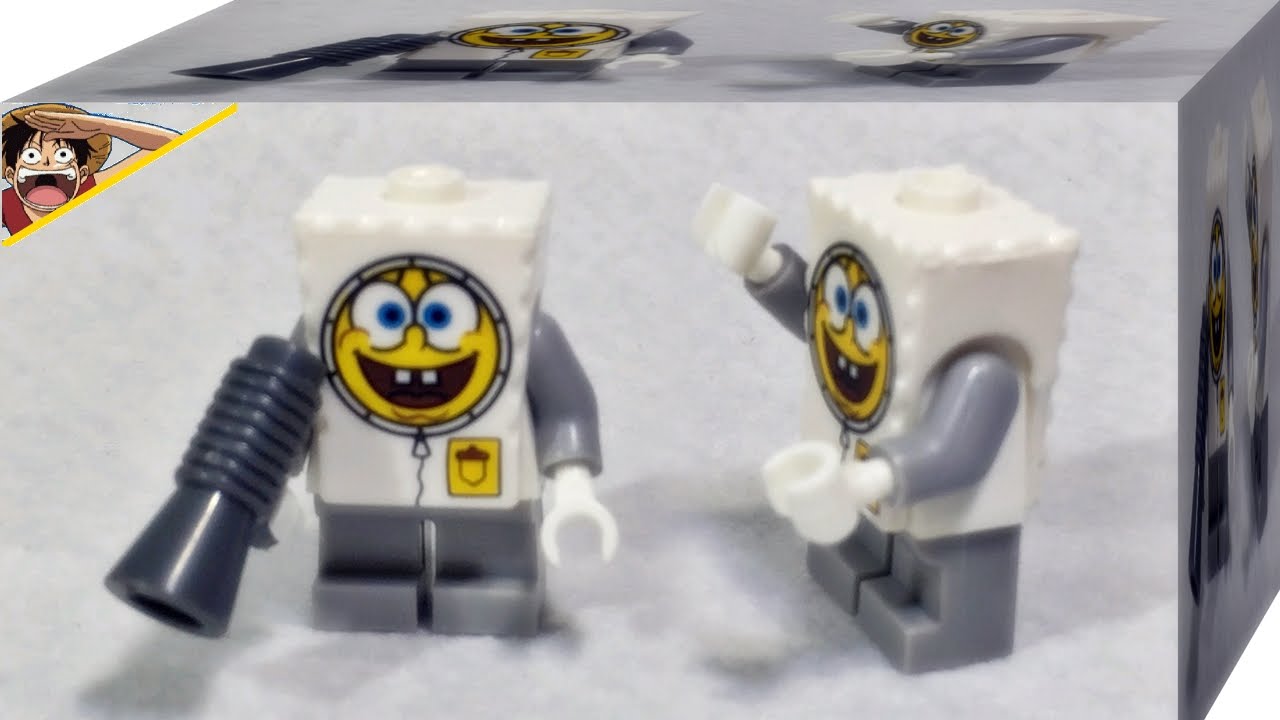 lele 스폰지밥 우주복 우주인 레고 짝퉁 미니피규어 리뷰 Lego knockoff spongebob minifigure ...
