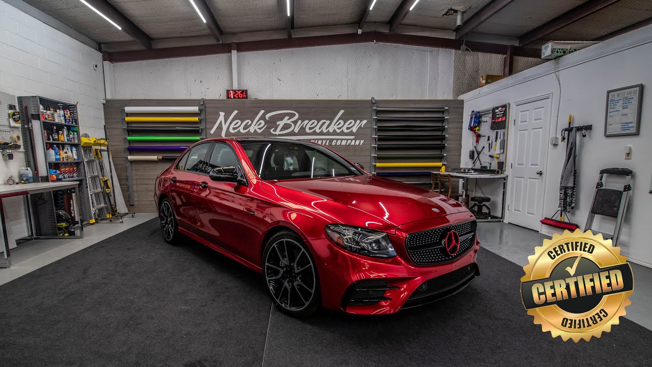 Mercedes True Blood Vinyl Wrap! Neck Breaker Vinyl Company - YouTube