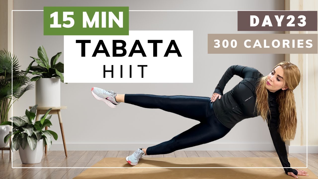 15 MIN HIIT TABATA| TABATA HIIT WORKOUT FULL BODY | BURN 300 CALORIES ...