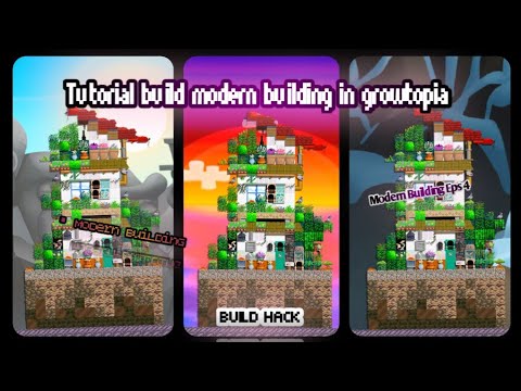 How to build a modern building in growtopia | Part 4 - YouTube