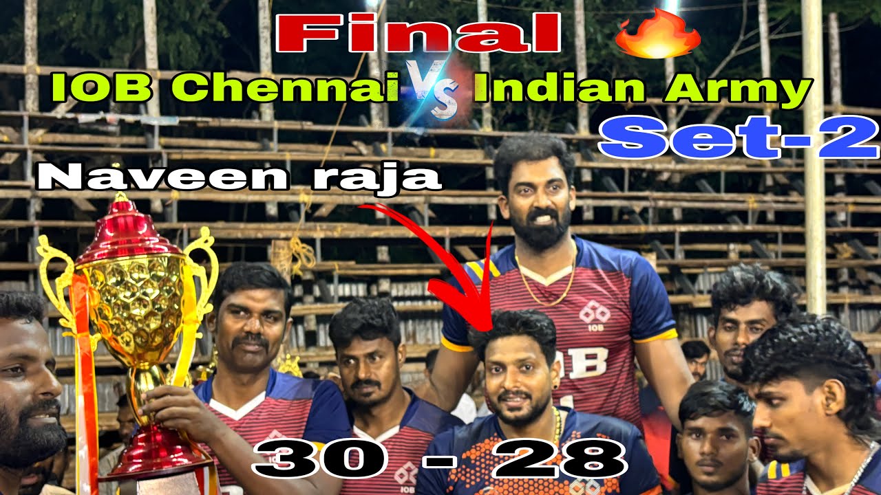 Final Match🔥IOB Chennai v/s Indian Army | set-2 | Wayanad match # ...