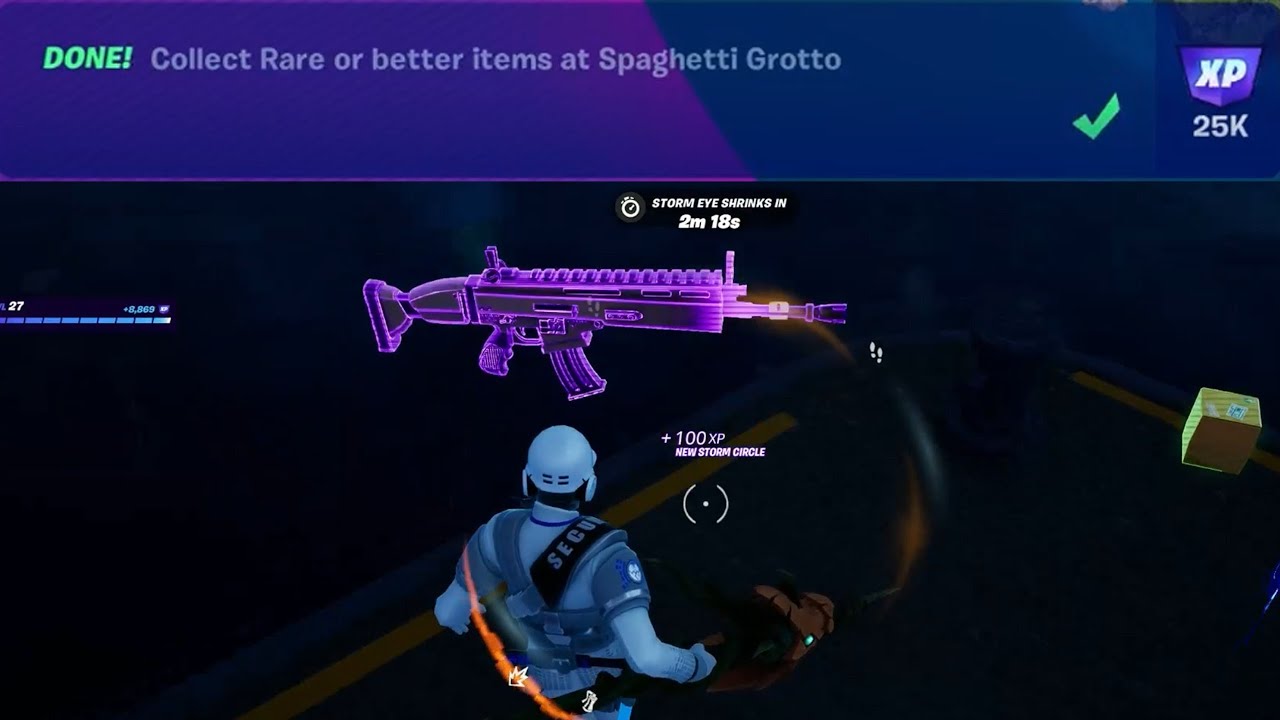 Collect Rare or better items at Spaghetti Grotto Fortnite Chapter 2 ...