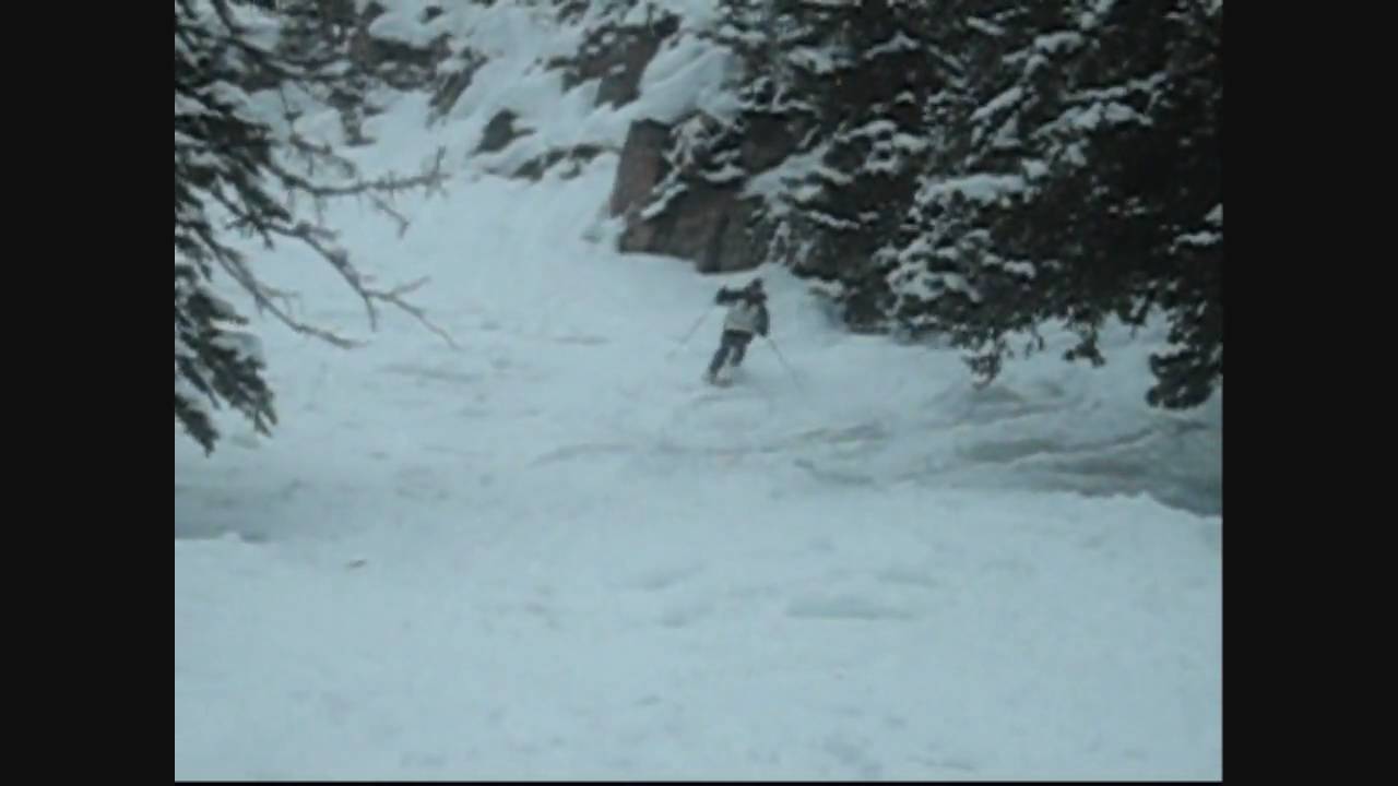3 Snowmass Double Black Powder | KT Gully - YouTube