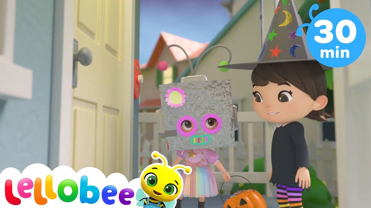Halloween Trick or Treat | Lellobee Halloween Song | Nursery Rhymes ...
