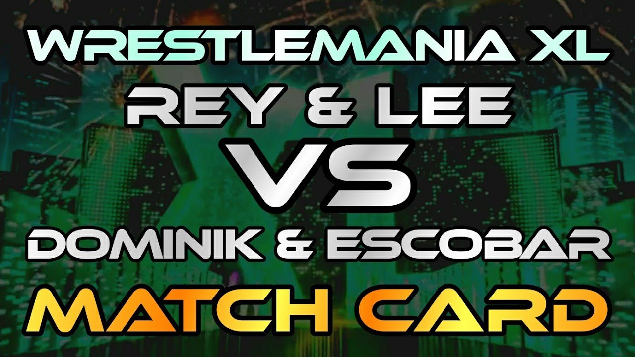 WWE Wrestlemania XL - Rey & Lee vs Dominik & Escobar Official Match ...