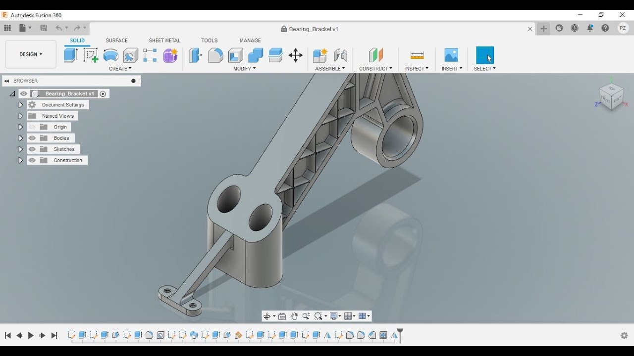 Fusion 360 - Tutorial - WEB Feature - YouTube