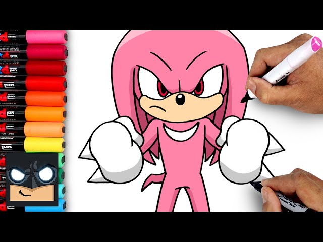 How To Draw Hyper Knuckles | Sonic the Hedgehog - Videos For Kids