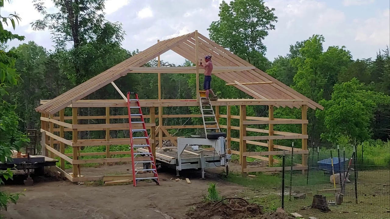 Let's catch up on our sheep barn build. Lambing starts the end of ...