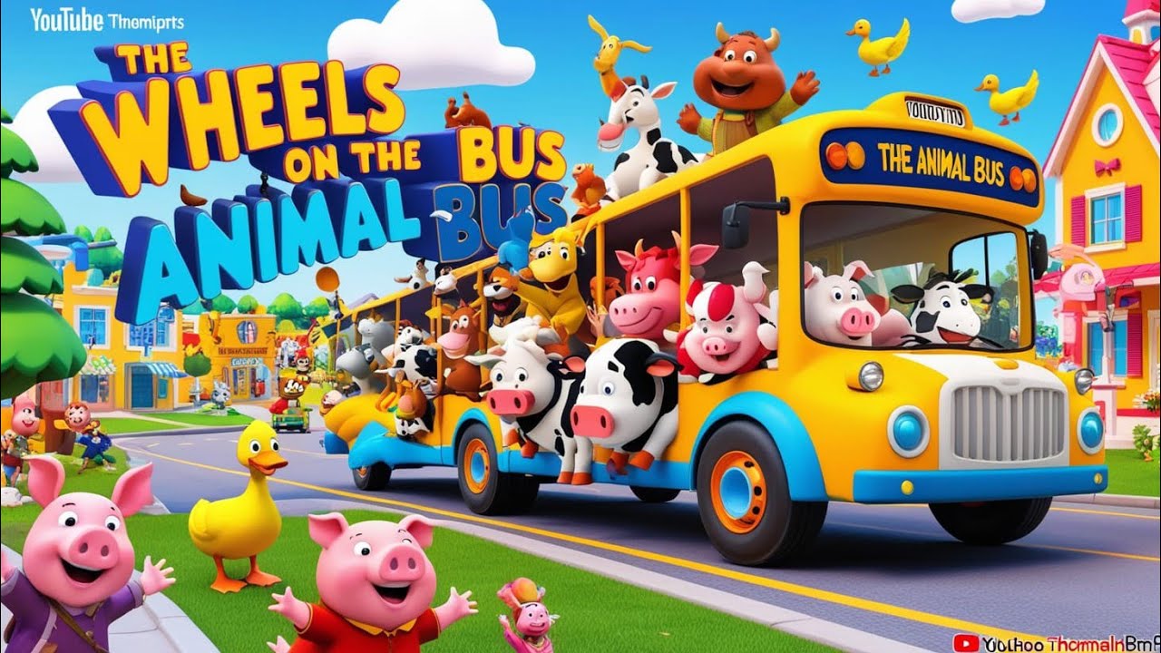 " The Wheels on the Animal Bus: Sing Along & Fun Nursery Rhymes for ...