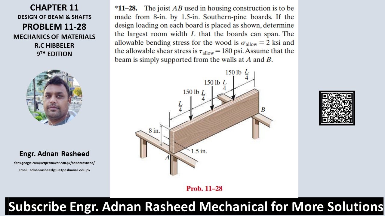 11-28 Design of beam and shaft| Mechanics of Materials RC Hibbeler ...