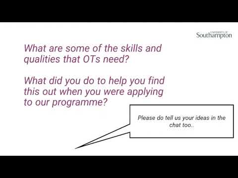 Occupational Therapy Personal Statement Workshop - YouTube