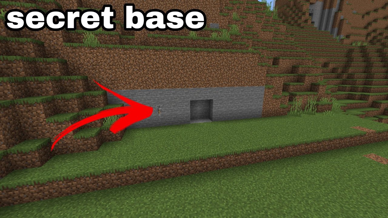 Minecraft: how to make secret base - YouTube