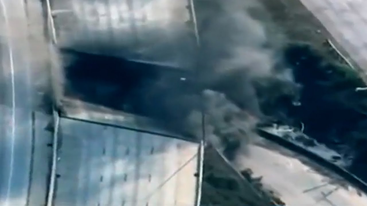US: Philadelphia highway collapses after vehicle engulfed by fire - YouTube