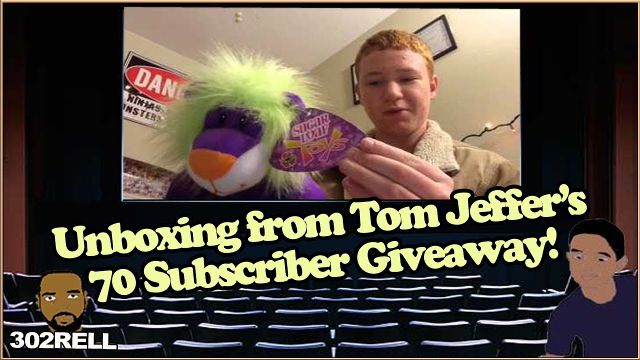 Tom Jeffers 70 Subscriber Giveaway UnBoxing! 3 Awesome Plush! - YouTube