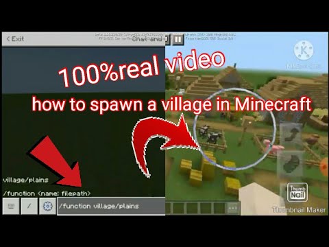 how to spawn a village in Minecraft😱😱😱😱😱😱😱😱😱 - YouTube