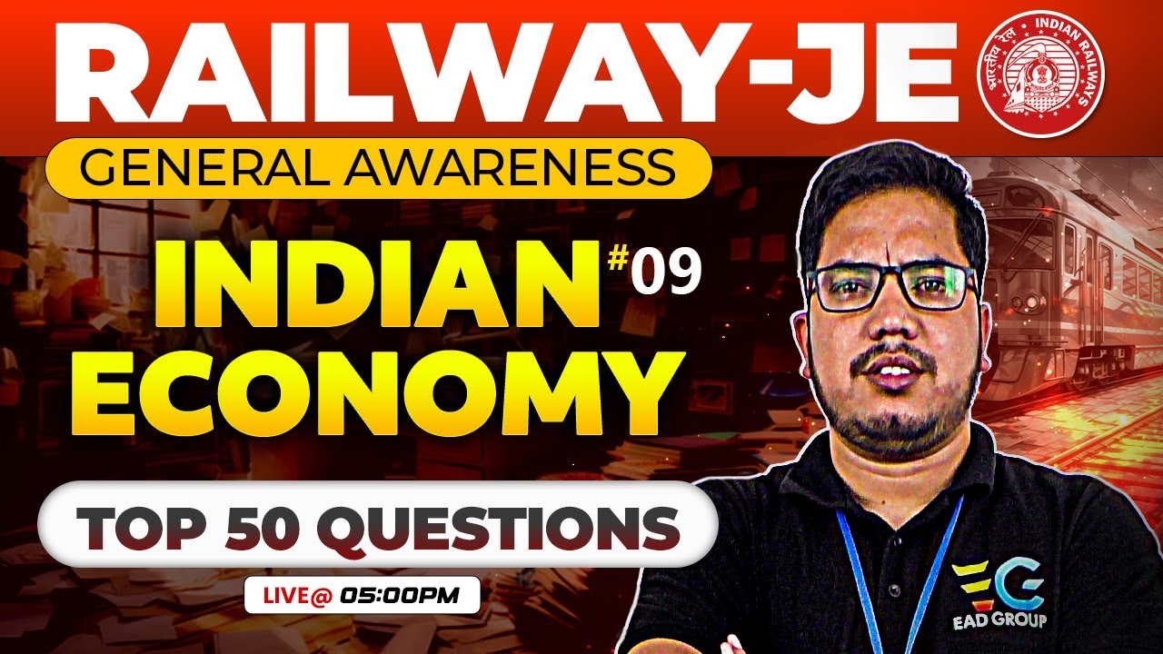 RRB-JE | General Awareness | Indian Economy | Umesh sir - YouTube