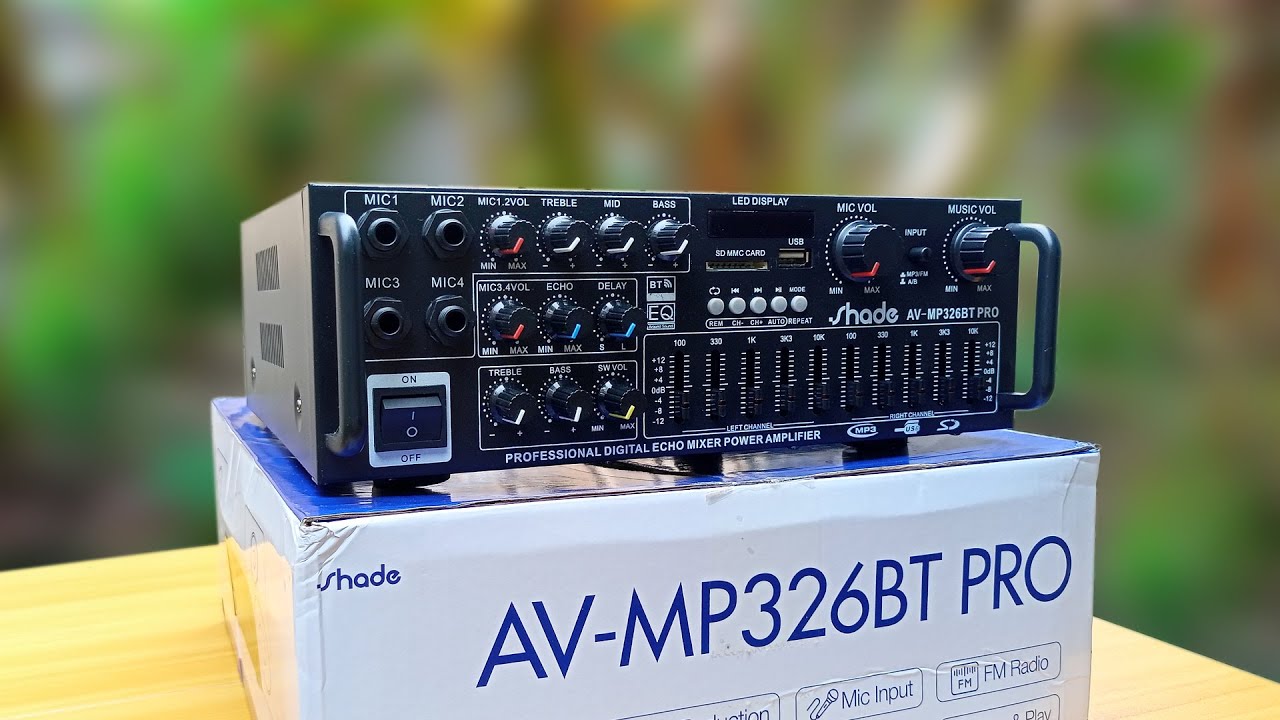 REVIEW SINGKAT POWER AMPLIFIER SHADE AV MP326BT PRO ( Part 1 ) - YouTube