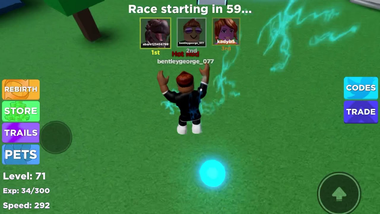 Playing speed simulator (Roblox) - YouTube