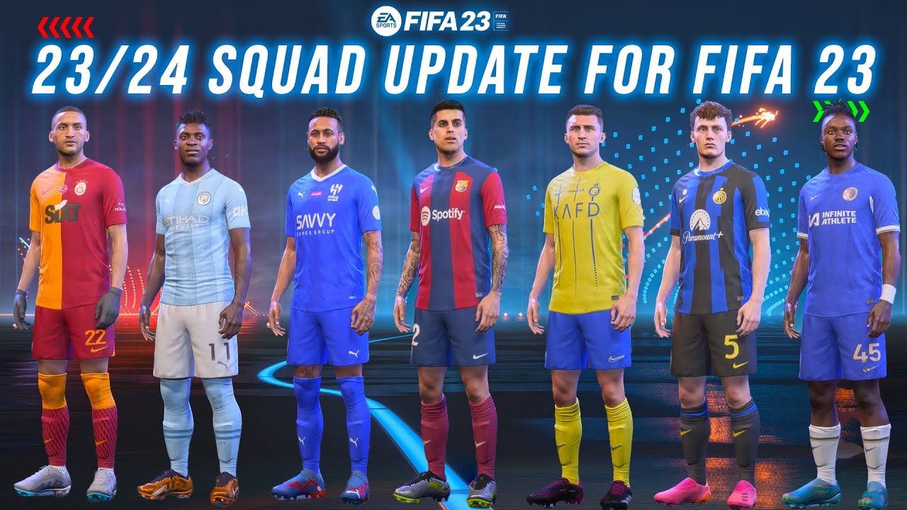 23/24 Transfers Squad Update For FIFA 23 V8 (Promoted & Relegated Clubs ...