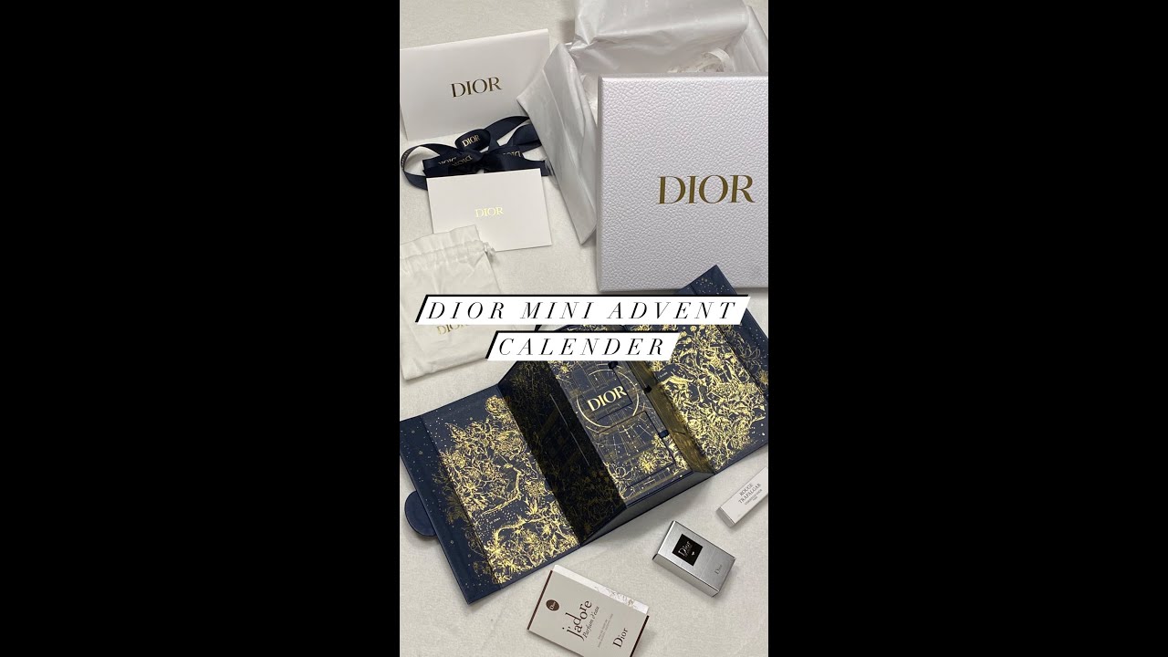 DIOR MINI ADVENT CALENDER 2022 UNBOXING - YouTube