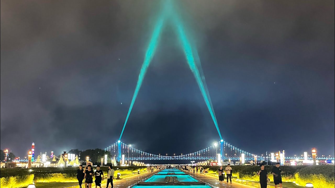 Xinghai Square Light Show - Must visit #dalian beautiful places - YouTube