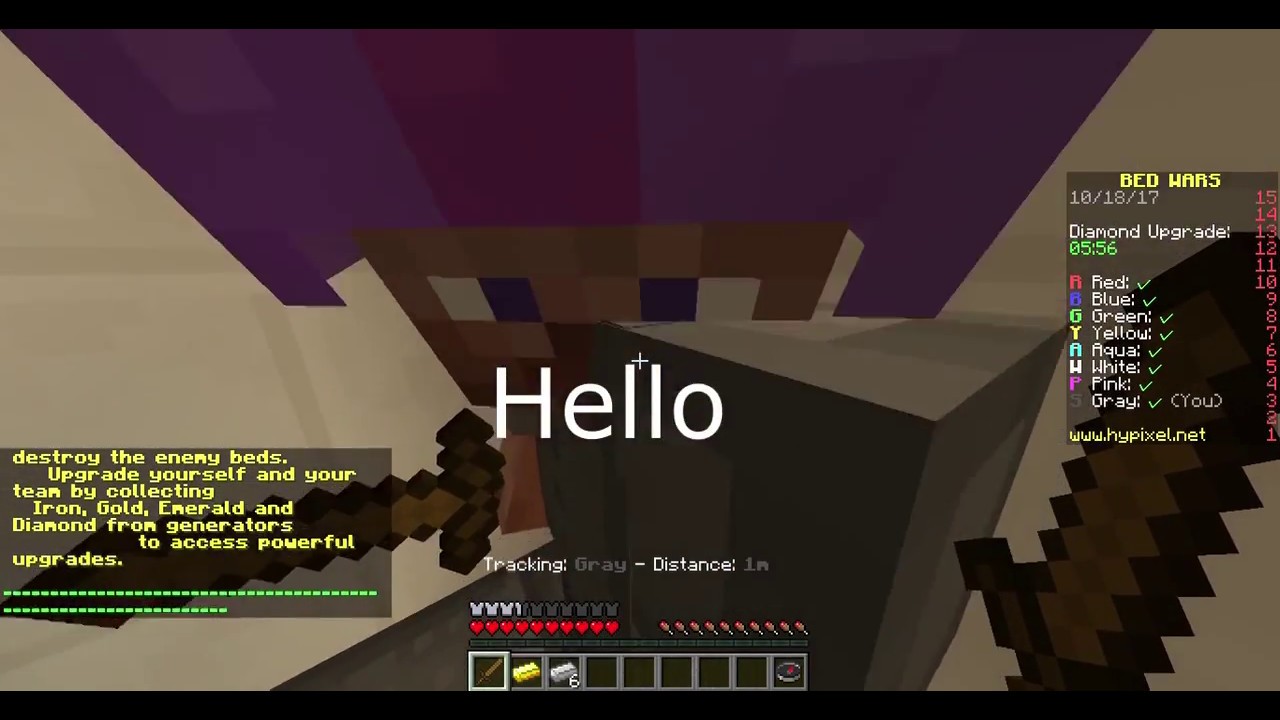 Minecraft bedwars (text) - YouTube