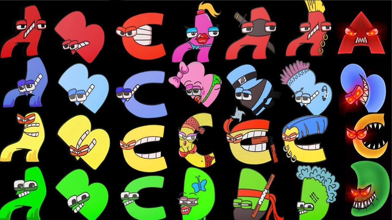 Alphabet Lore But Everyone all Number Lore (A-Z), (9-0), Alphabet ...