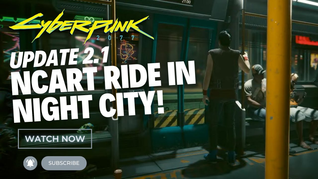 Nighttime Journey through Night City: Cyberpunk 2077 - NCART Ride from ...
