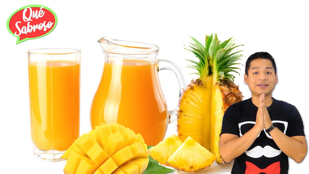 Refrescante Jugo de Piña con Mango | Receta de Verano, Fácil y en Pocos ...