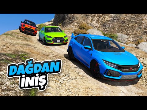 Spor Hatchback Arabalar WallRidelı Dağdan İniş Yolunda  - GTA 5