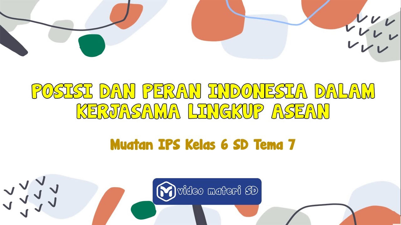 KELAS 6 | TEMA 7 | MUATAN IPS | POSISI DAN PERAN INDONESIA DALAM ...