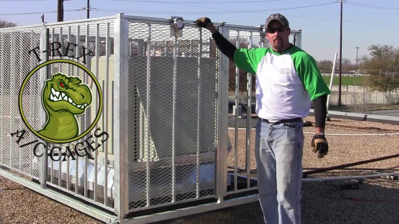 TREX A/C Security Cages - YouTube