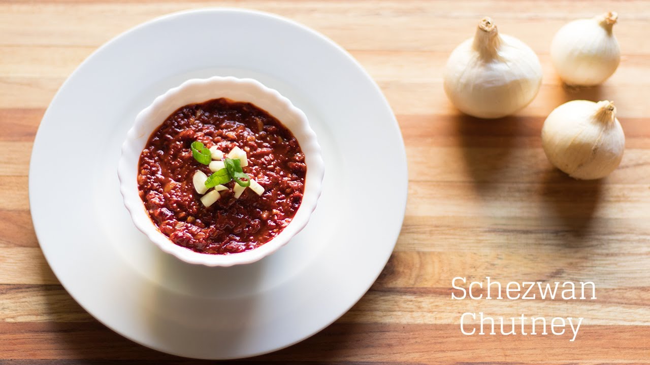 Schezwan Chutney | Tasty & Spicy Chinese Chutney for Snacks - YouTube
