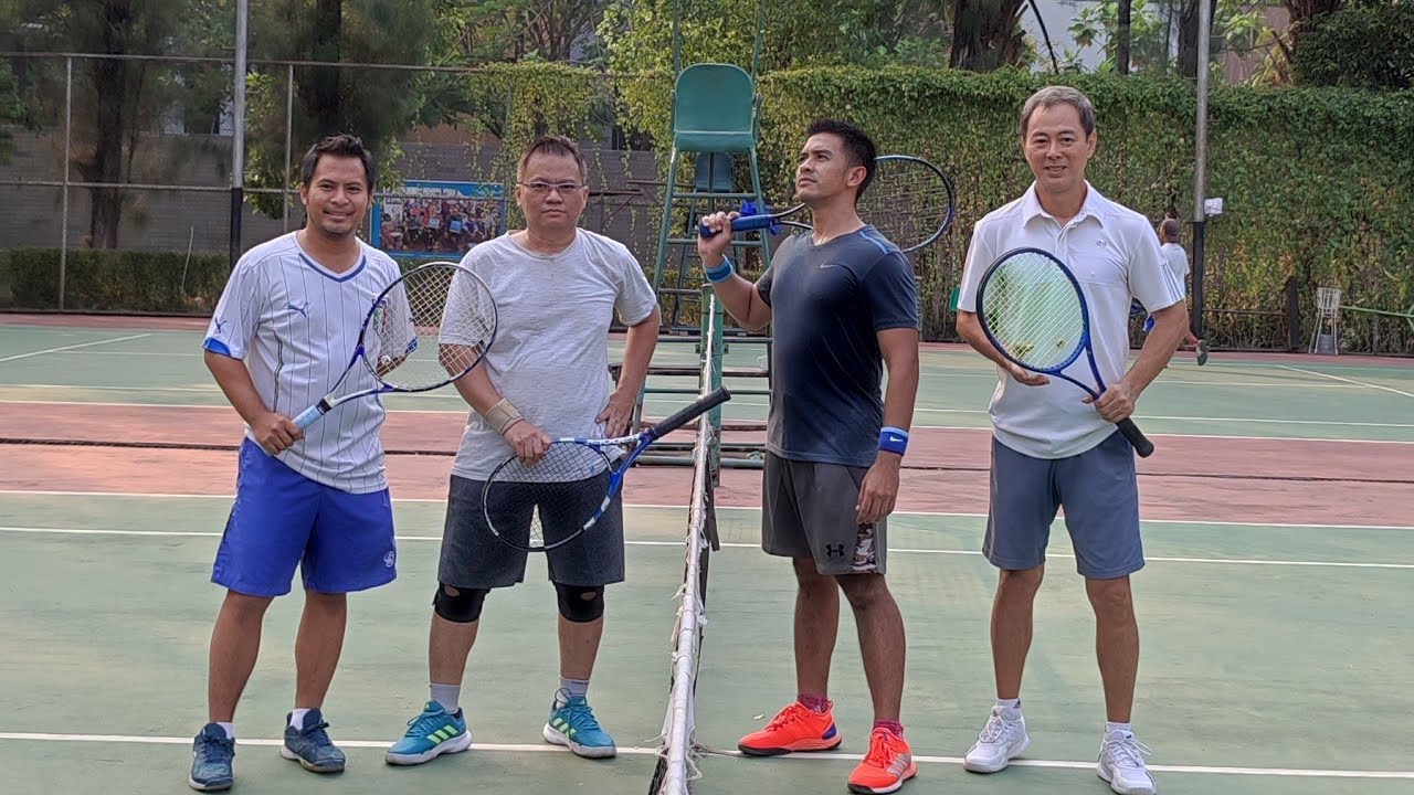 Tennis Patra 36 : Friendly Match Hermawan/Dicky vs Edo/ Hendra - YouTube