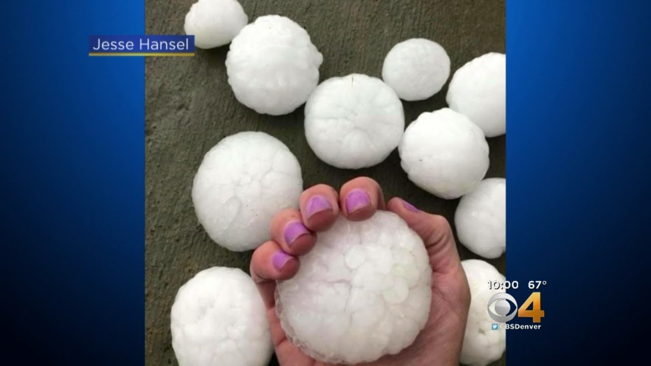 Hail Storm Leaves Damage Behind Across Northern Colorado - YouTube