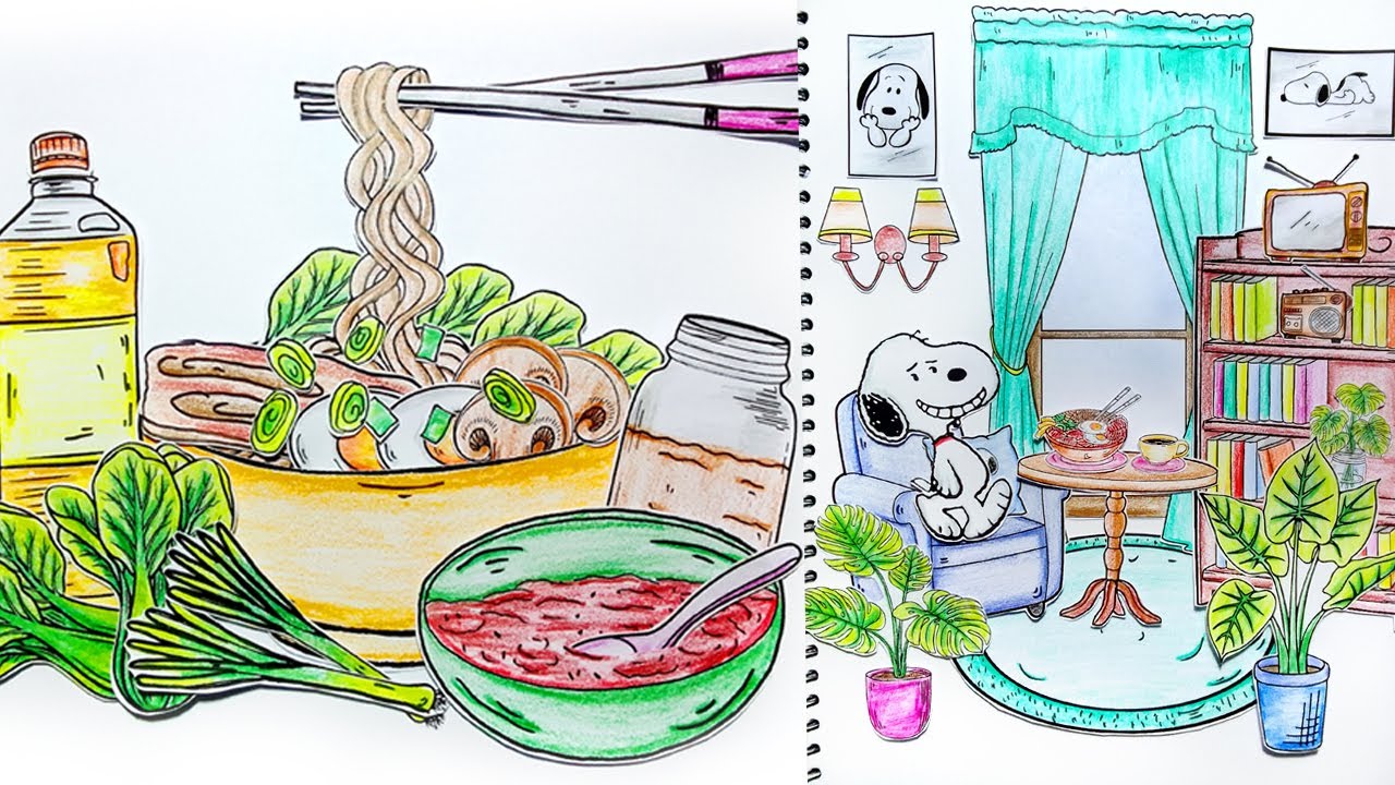 [🍓Paper diy🍓]Making Spicy Ramen Noodles🍜|asmr|tutorials|라면 종이놀이 - YouTube