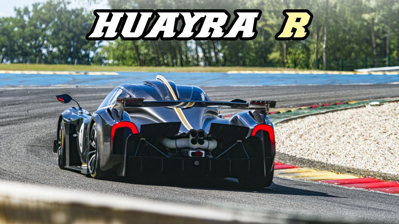 PAGANI HUAYRA R | Sounds like 90s F1 cars | Screaming V12 flybys ...