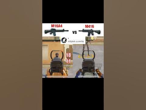 M16A4 vs M416 damage 😱 #pubg #pubgtipsandtricks - YouTube